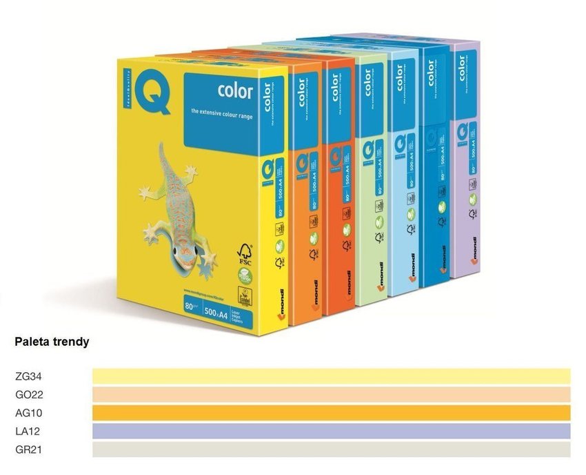 Papier IQ Color A4 80g GO22 Złoty /Mondi | Papier \ Papier ksero i inne ...