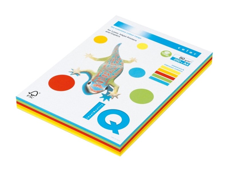 Papier IQ Color A4 80g A'250 Intensywny Mix /Mondi | Papier \ Papier ...