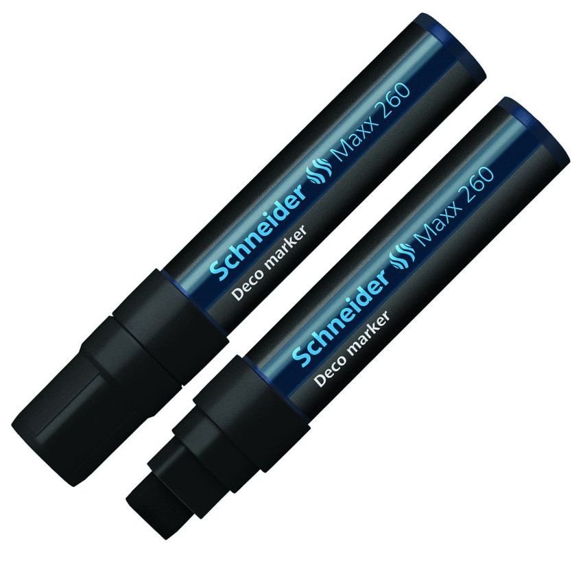 Marker Kredowy Schneider Maxx 260 Deco 5-15 mm Czarny | Biuro ...